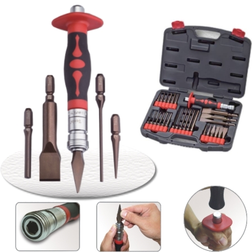 27pcs Interchangeable Punch & Chisel Set | Chisels | Craftsmen-use ...