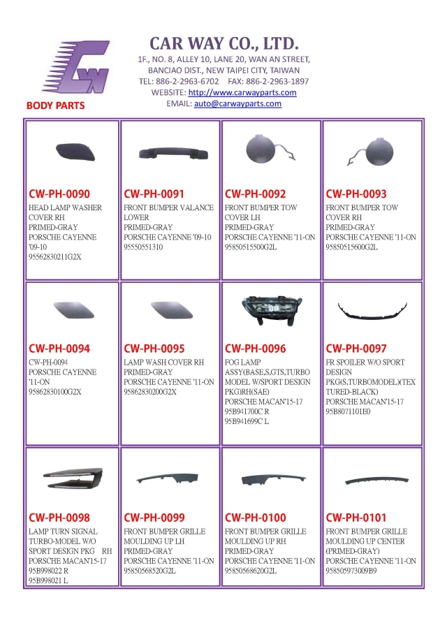 PORSCHE BODY PARTS | Body Parts | Body Systems | Body systems | Auto ...