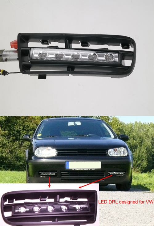 LED DRL ( daytime running light ) for VW Golf IV | Fog Lamps | Auto ...