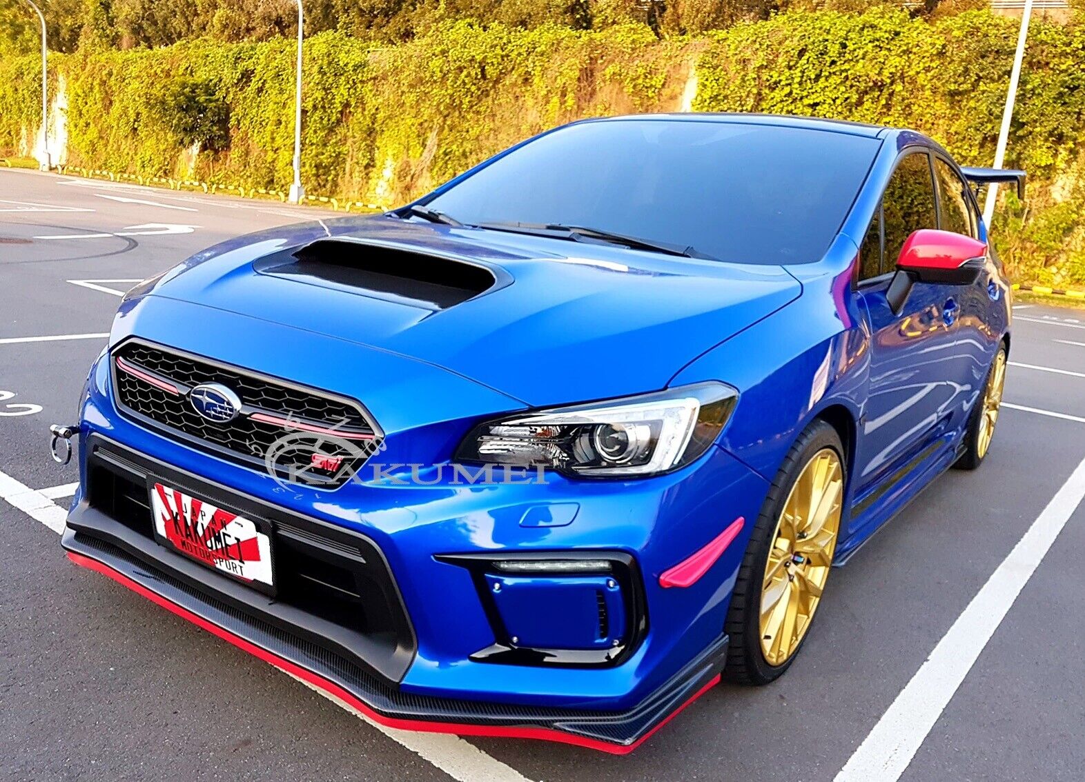 ABS DRL Fog Light Covers Fit 2019 2020 2021 Subaru WRX STI Blue K7X ...