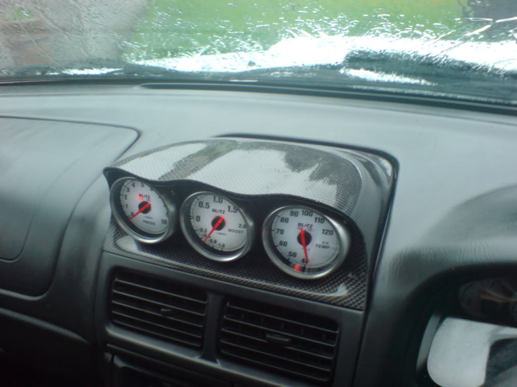 Kakumei Real Carbon Fiber Gauge Pod 60mm for Subaru Impreza GC8 ...