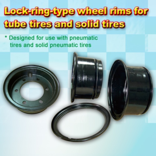 Lock-ring-type wheel rims for tube tires and solid tires | Wheel Parts ...