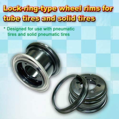 Lock-ring-type wheel rims for tube tires and solid tires | Wheel Parts ...